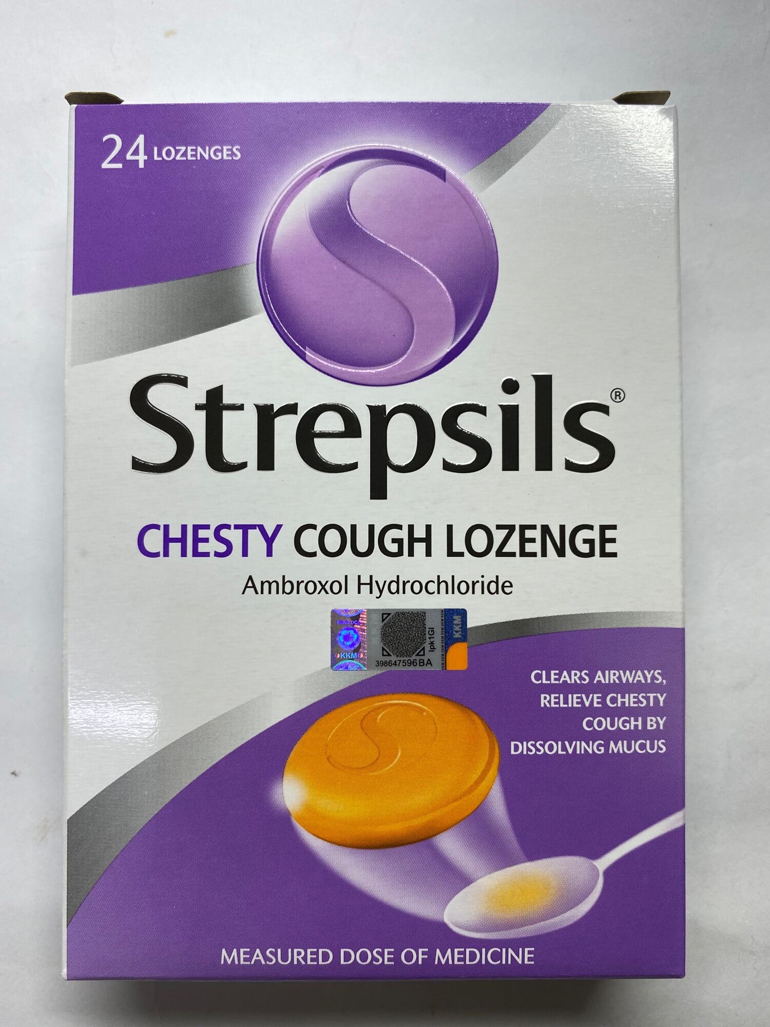Strepsils Chesty Cough Lozenge 24’s (Clears Airways,Relieve Chesty ...