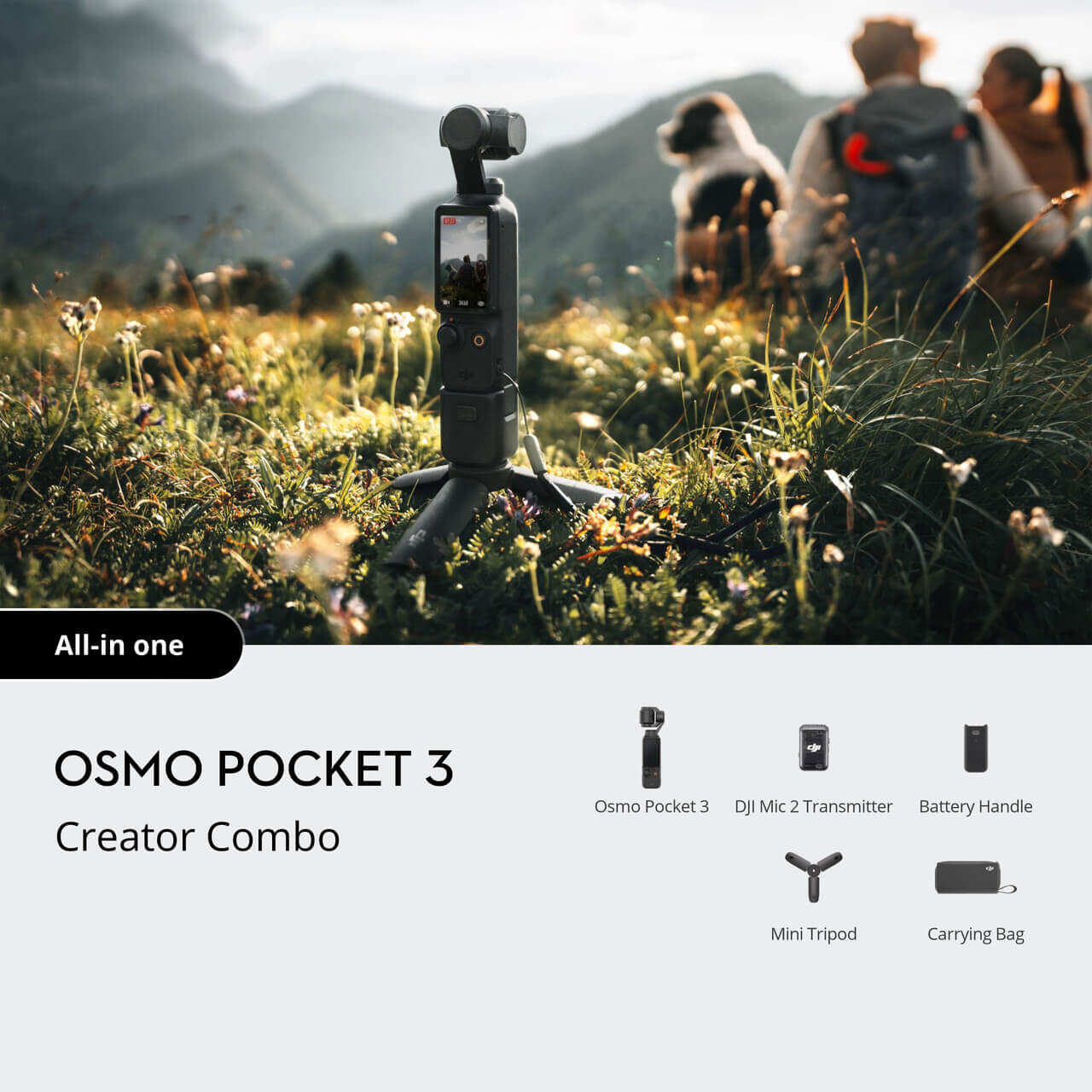 DJI Osmo Pocket 3 - Handheld 1-Inch CMOS & 4K/120fps - 2-Inch Rotatable Screen and Smart ...