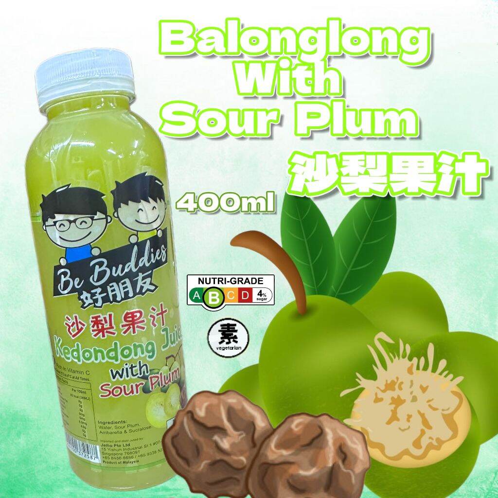 Bundle of 24 - Bebuddies Balonglong Juice with Sour Plum 400ml | Lazada ...