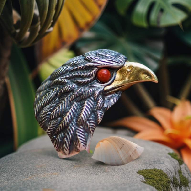 Eagle Red Eye Ring for Boys | Daraz.pk