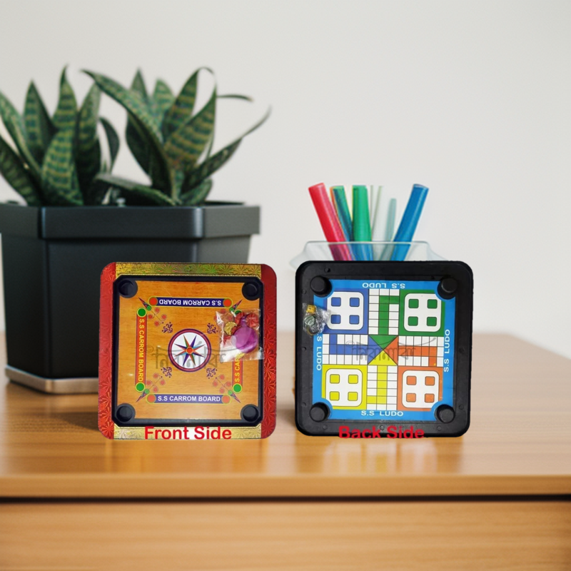 Plastic Build Mini Carrom Board & Ludo King 2 In 1 For Kids | Daraz.com.bd