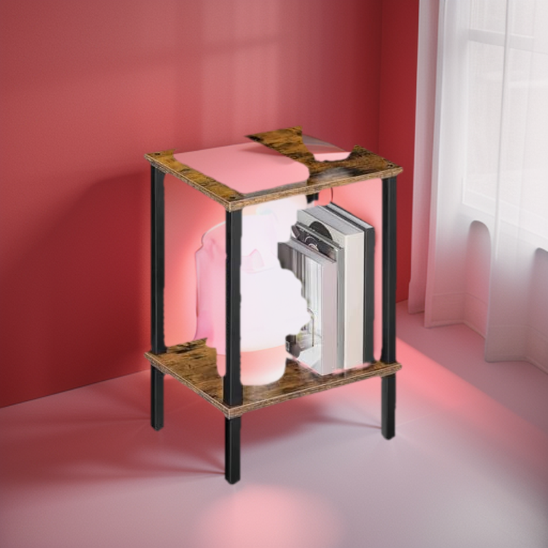 End Table, 2-Tier Side Table with Storage Shelf | Daraz.lk