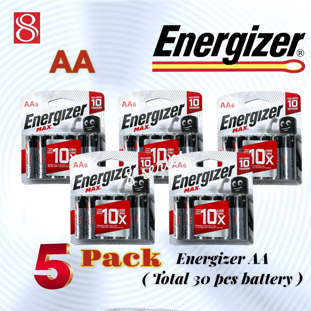 Energizer MAX Alkaline battery AA/AAA (6 battery / pack ) | Lazada ...