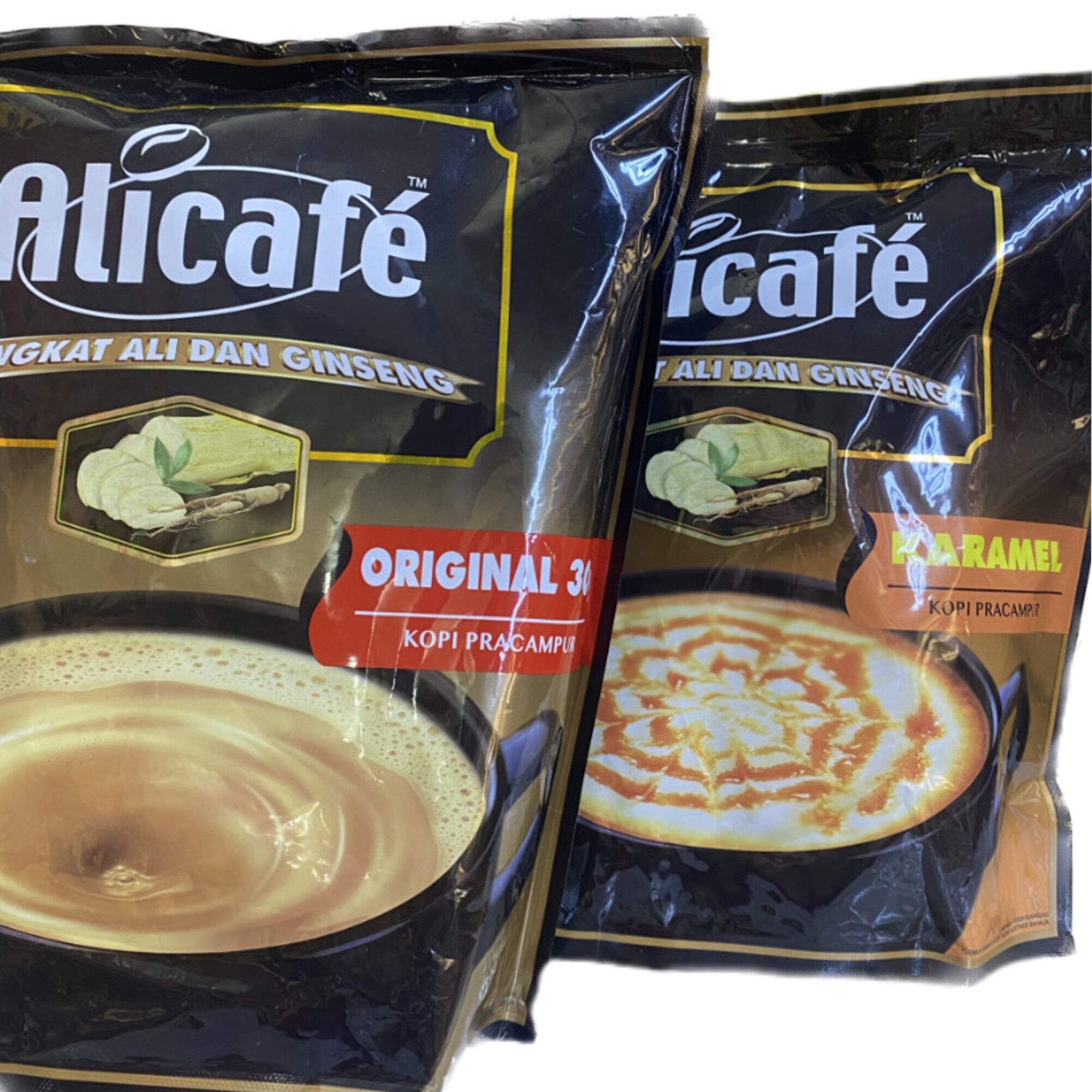 [AliCafé] Coffee Kopi Original & Caramel + Tongkat Ali & Ginseng (20pkt ...