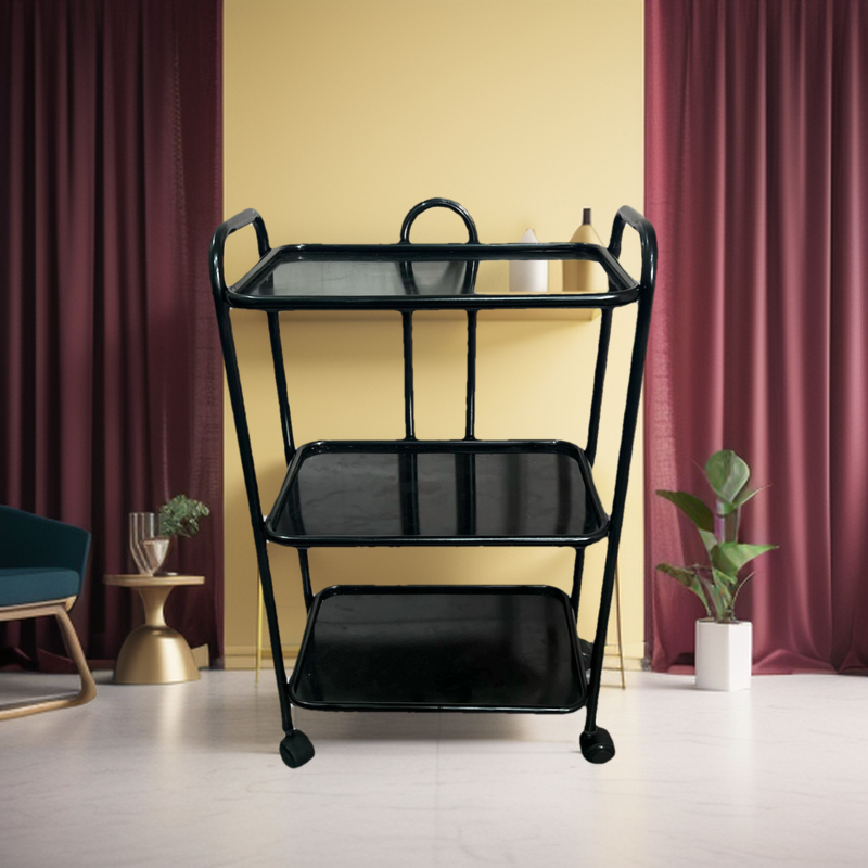 Trolley 3 Trey With Wheels Moving Trolley Side Table | Daraz.pk