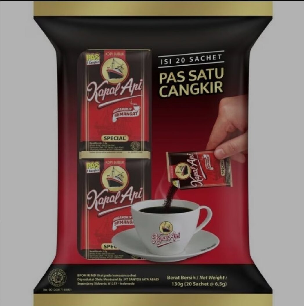 kapal Api Special , instant coffee without sugar 20 sachets | Lazada ...