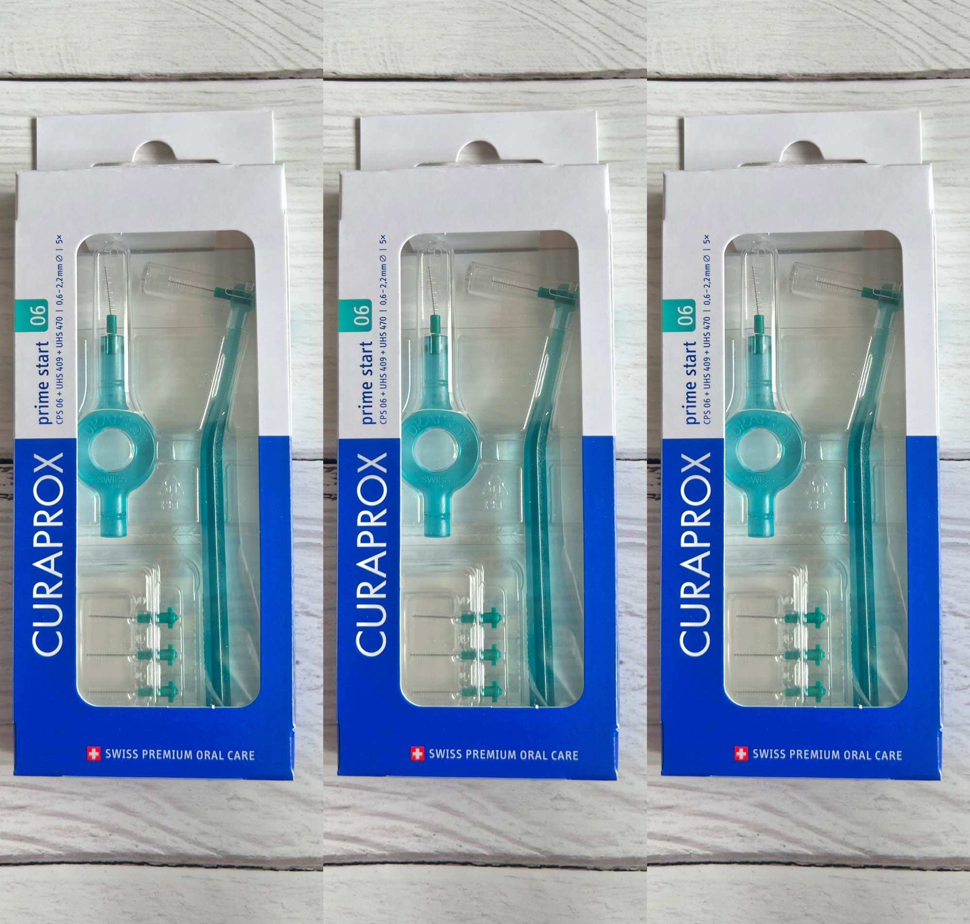 Curaprox Prime Start Interdental Brush+Refills Kit CPS 06 0.6-2.2mm ...
