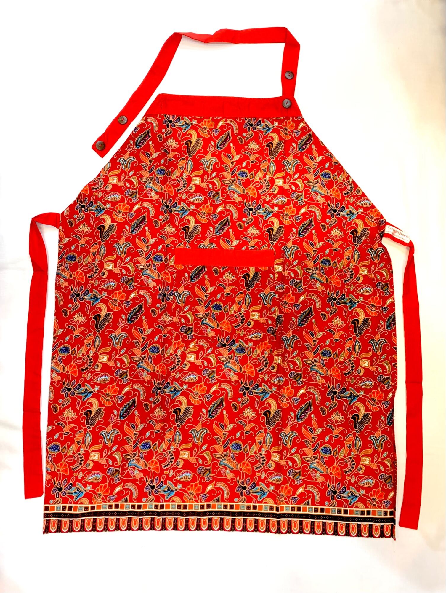 SIA Batik Apron Adjustable With Pocket | Lazada Singapore