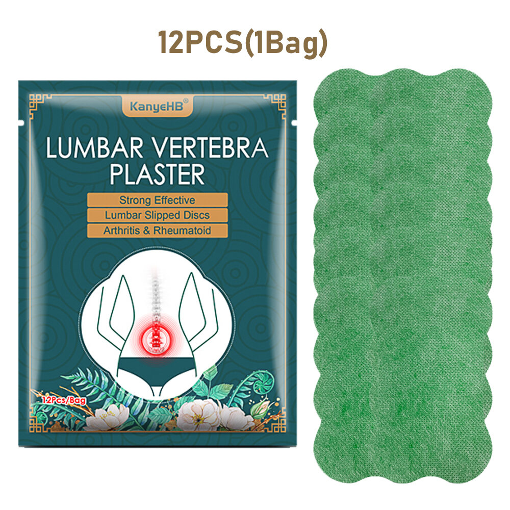 Lumbar Pain Relief Patch Wormwood Self-heating Spondylosis Pain Relief ...
