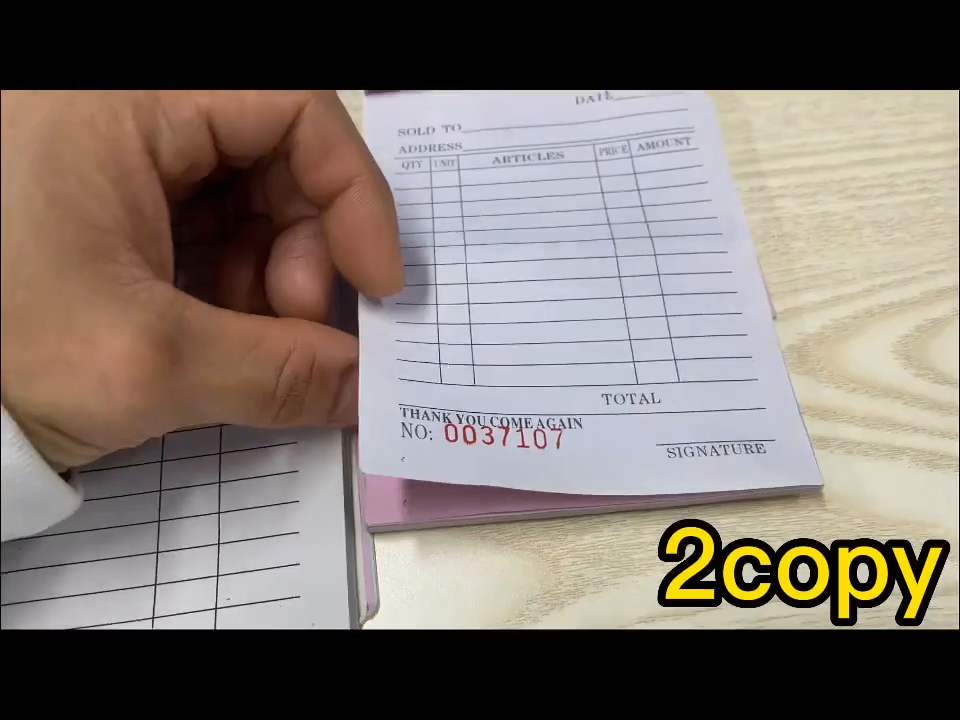 Carbonized Resibo Receipt Wholesale With CarbonDuplicate Receipt Sold ...