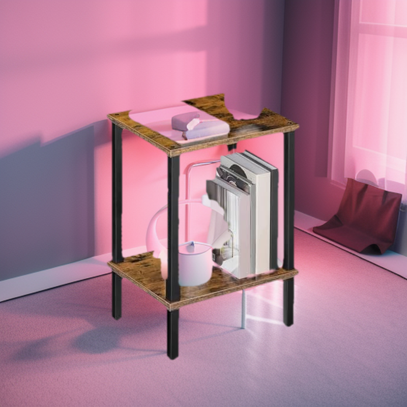 End Table, 2-Tier Side Table with Storage Shelf | Daraz.lk