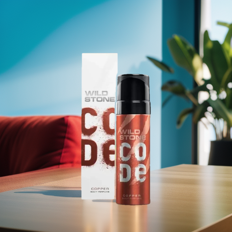 Wild Stone - Code Copper No Gas Body Perfume For Men- 120ml (India ...