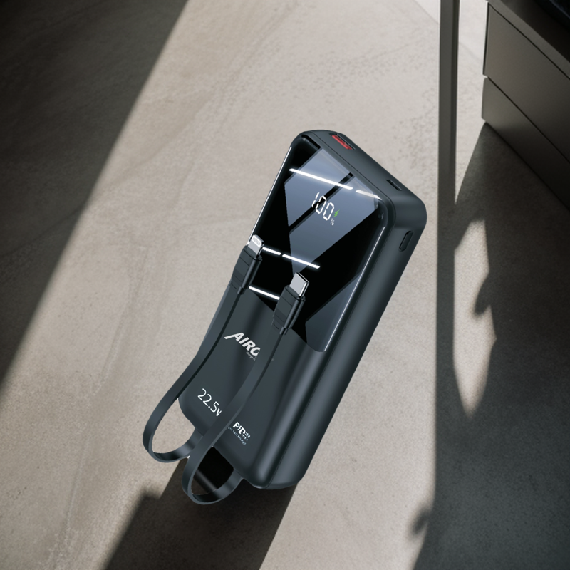 Airox PB08 20000mAh Smart Powerbank with Built-In USB, iPhone, and Type ...