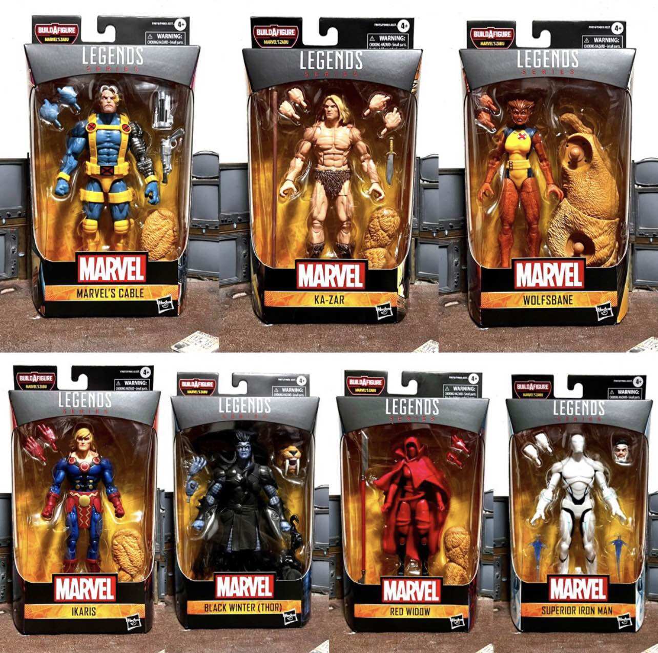 [No BAF] Hasbro Marvel Legends Zabu Wave: Red Widow, Eternals Ikaris ...