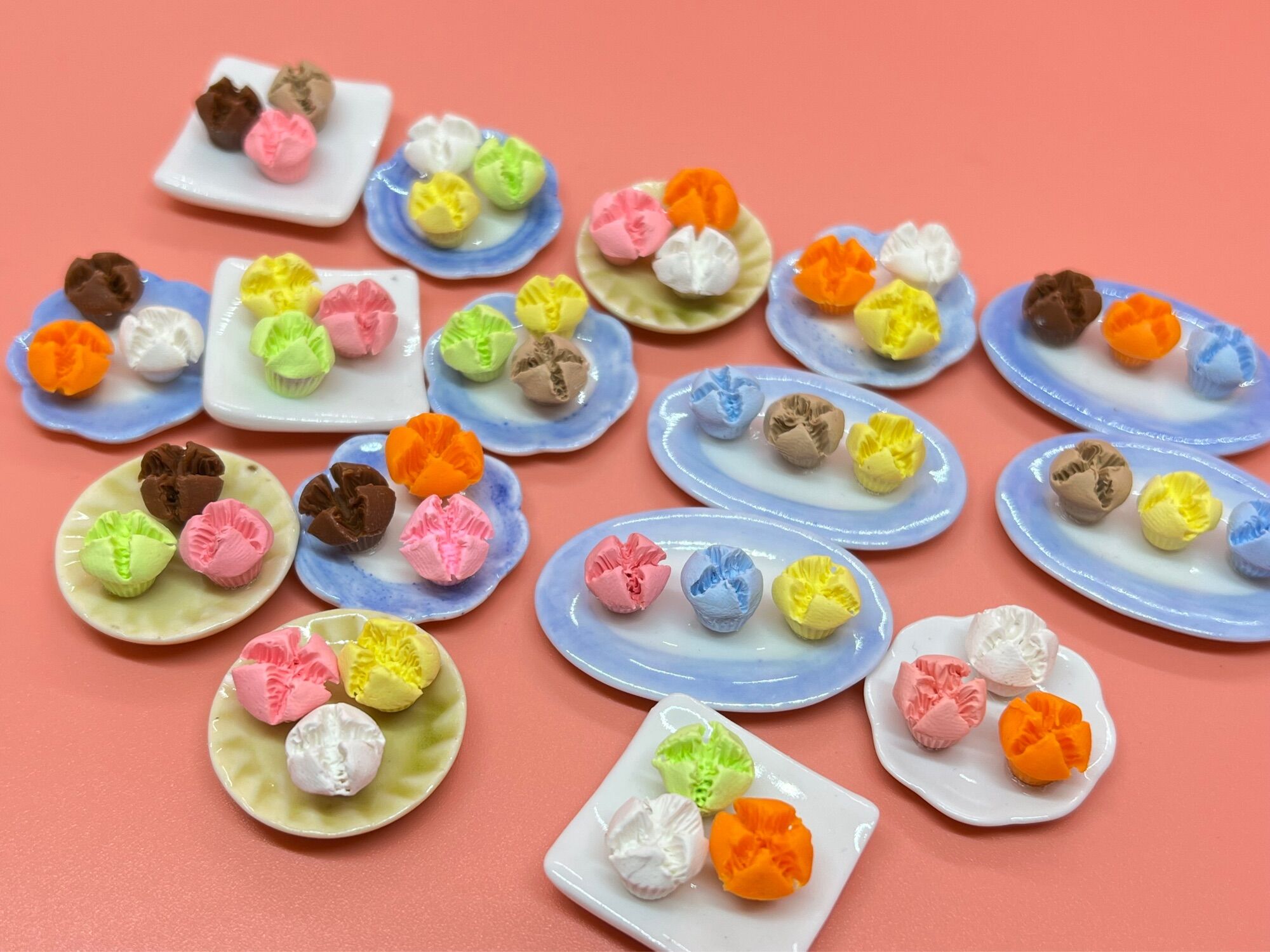 Handmade Miniature Huat Kueh, FA GAO, steamed cake, offering, praying ...