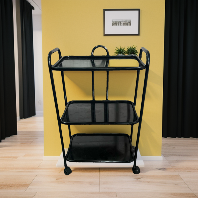 Trolley 3 Trey With Wheels Moving Trolley Side Table | Daraz.pk