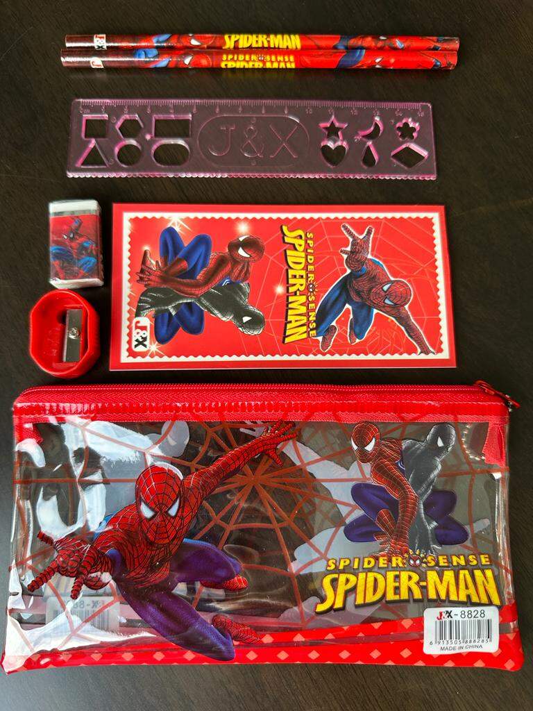 spiderman movie stationary set back to school pencil case marvel ...