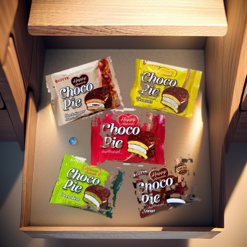 Lotte Choco Pies Premium Black Sugar Milk Tea Cacao Original | Lazada PH