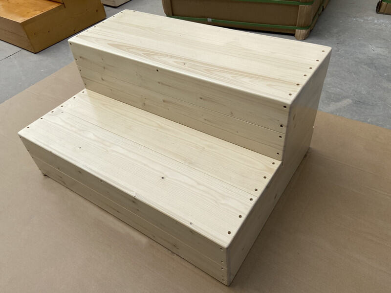 Household Ladder Solid Wood Three-Step Ladder Stool Dual-Purpose Ladder ...