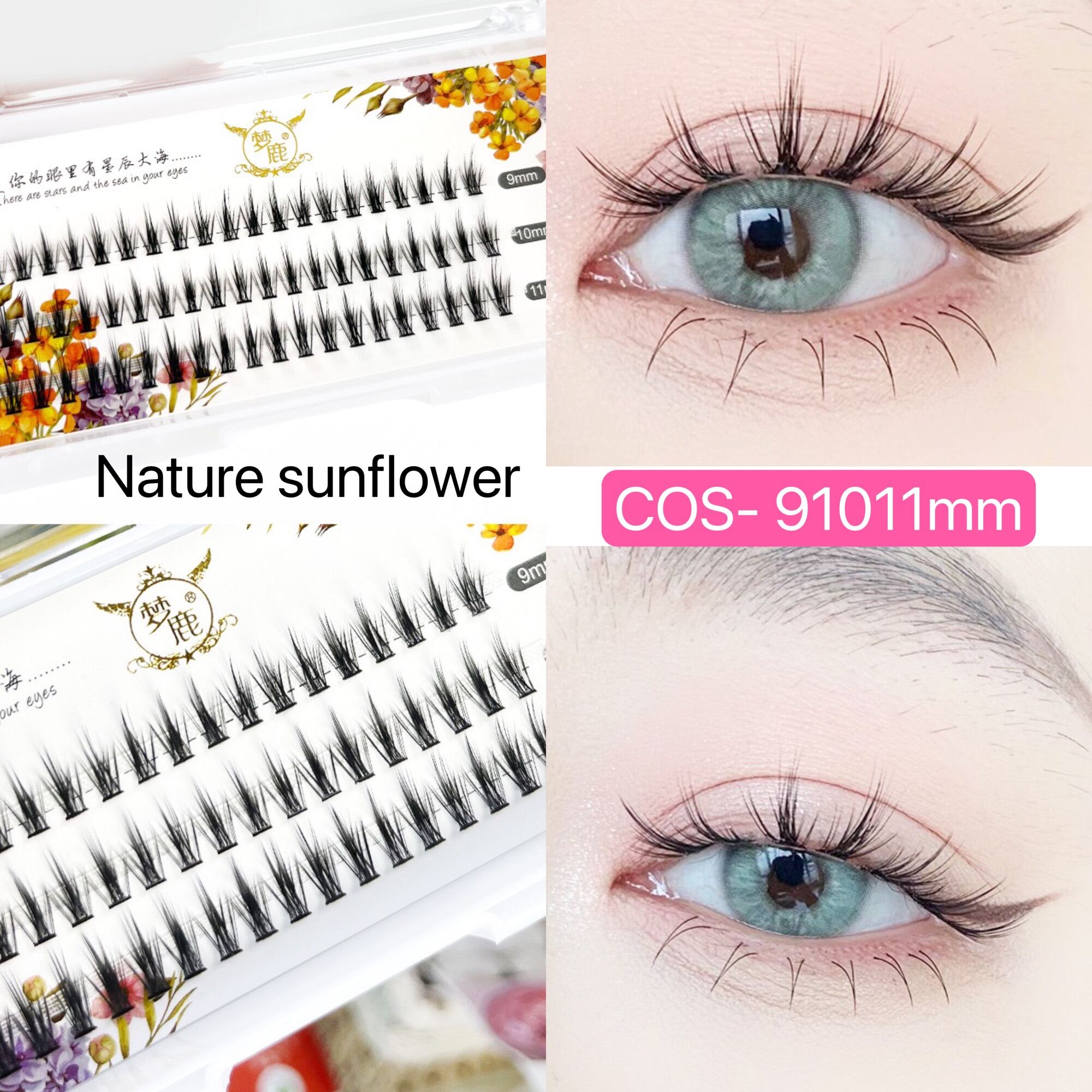 🔥NEW handmade nature Eyelashes false Air nude makeup nature eyelashes ...