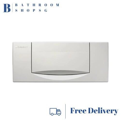 Geberit Single Flush Actuator, Top Operated, White | Geberit Top ...