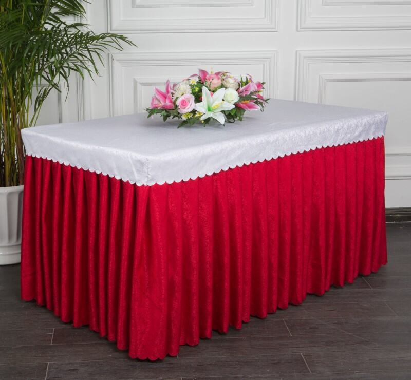 Conference Tablecloth Wedding Show Event Sign-in Table Skirt Desk Cover ...