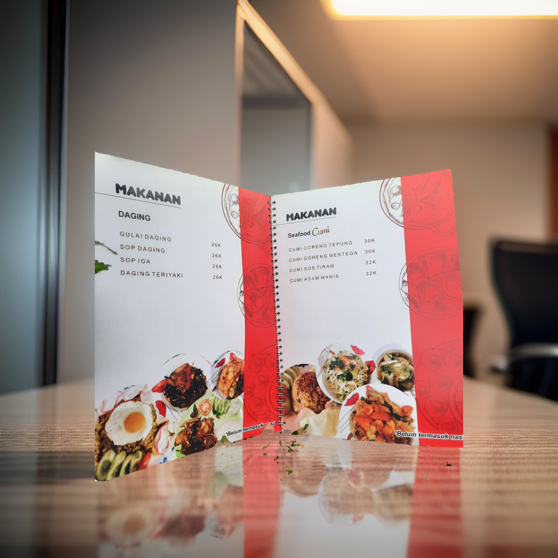 Buku Menu Makanan dan Buku Menu Produk Custom | Lazada Indonesia