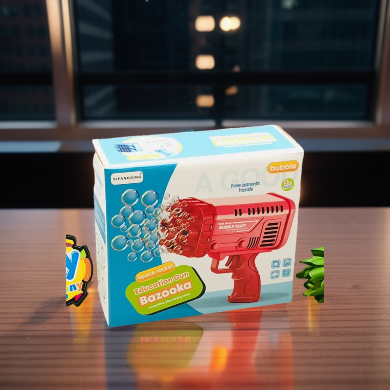 FASTSIDE Electric Bazooka Boom Feast Bubble Gun Kids Baby Toy | Daraz.pk