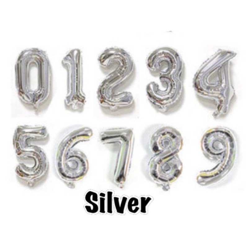 [SG SELLER] 32 inch 0-9 Number Foil Balloon for Birthday, Anniversary ...