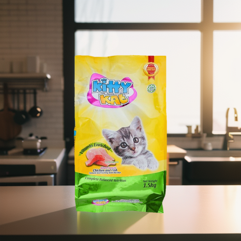 Kitty Kat Kitten Chicken & Fish Cat Food Pouch 1.5kg | Daraz.pk