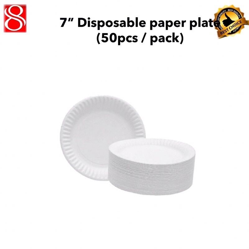 Disposable cutlery 7” / 9” Disposable plastic plate (pvc ) plate ...