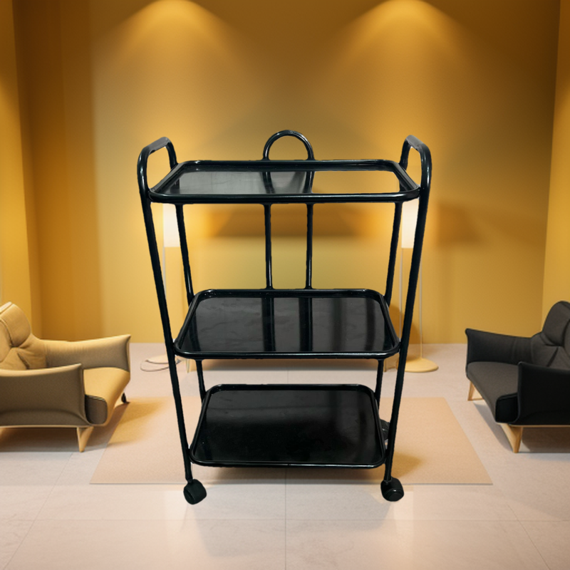 Trolley 3 Trey With Wheels Moving Trolley Side Table | Daraz.pk