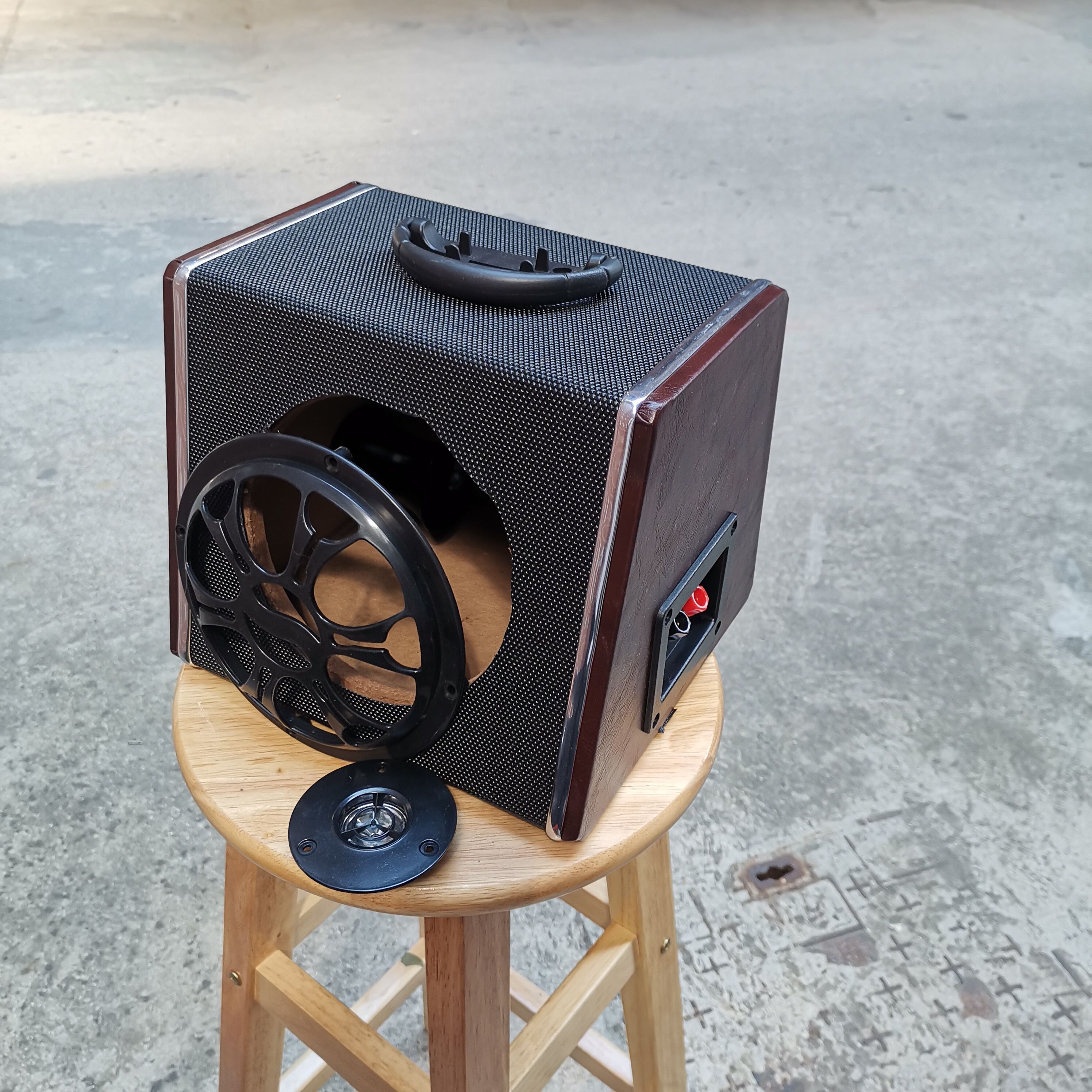 6-Inch Trapezoidal Box Passive Empty Shell Wooden Case of Subwoofer ...