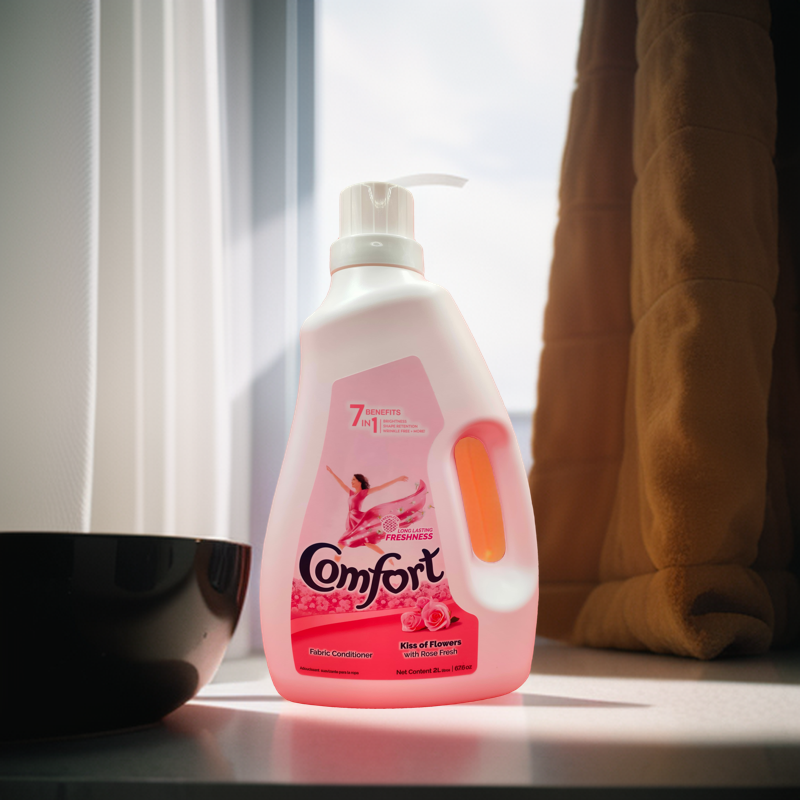 COMFORT FABRIC CONDITIONER KISS OF FLOWER WITH ROSE FRESH 2L | Daraz.pk