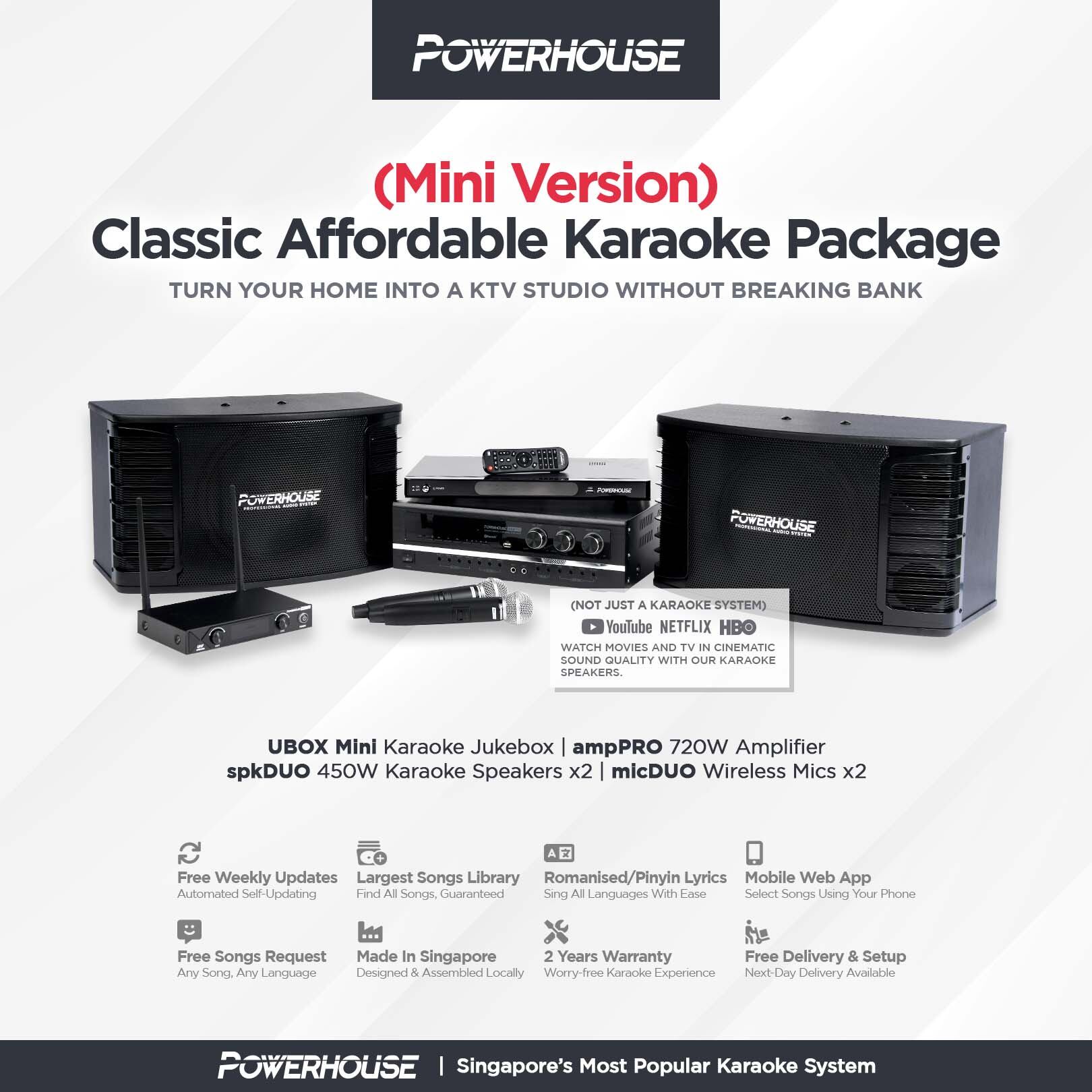 Powerhouse Affordable Home Karaoke System + Powerhouse Touchscreen ...