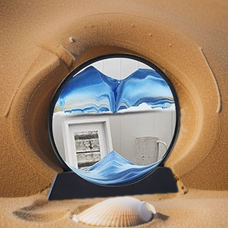 Moving Sand 3D Deep Sea Sandscape Motion Desk Decor Office Toy | Daraz.pk