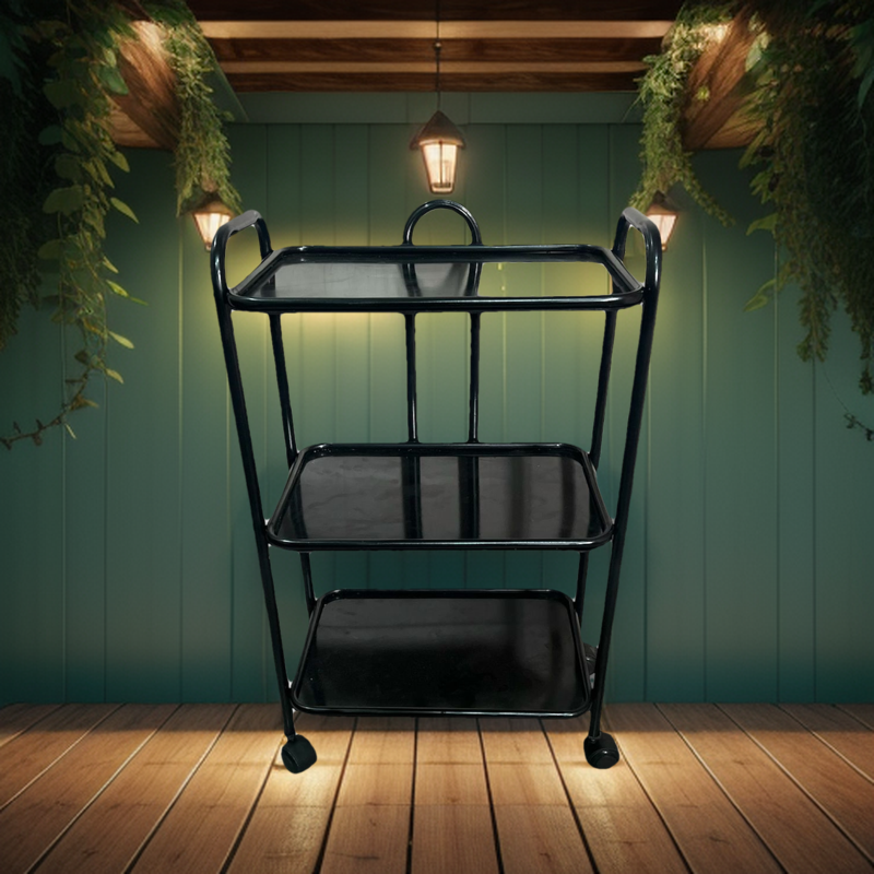 Trolley 3 Tray Wheels Moving Trolley-Side Table Trolley-Kitchen Trolley ...