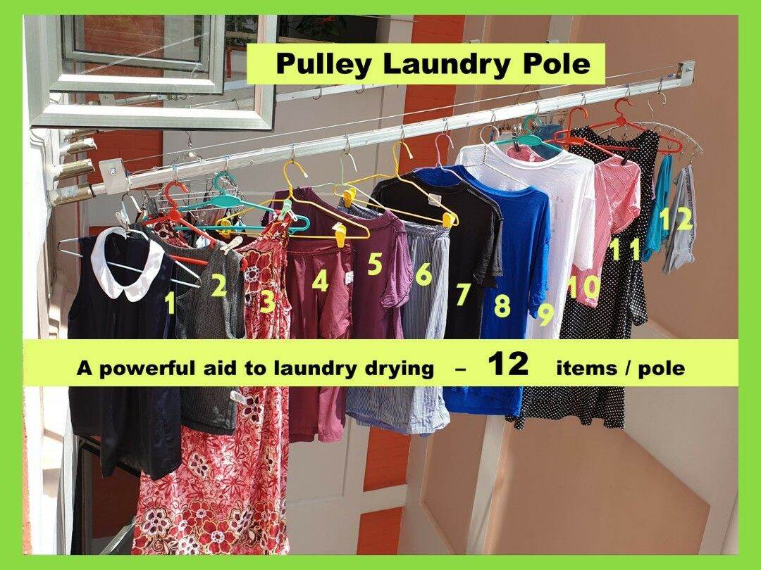 Magic Laundry Pole Singapore Official Online Store | Shop Now on Lazada