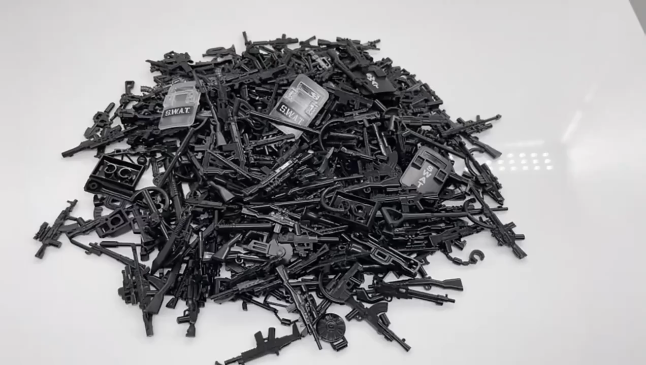 Military Weapon Pack Building Blocks WW2 Mini Figures Army Swat ...