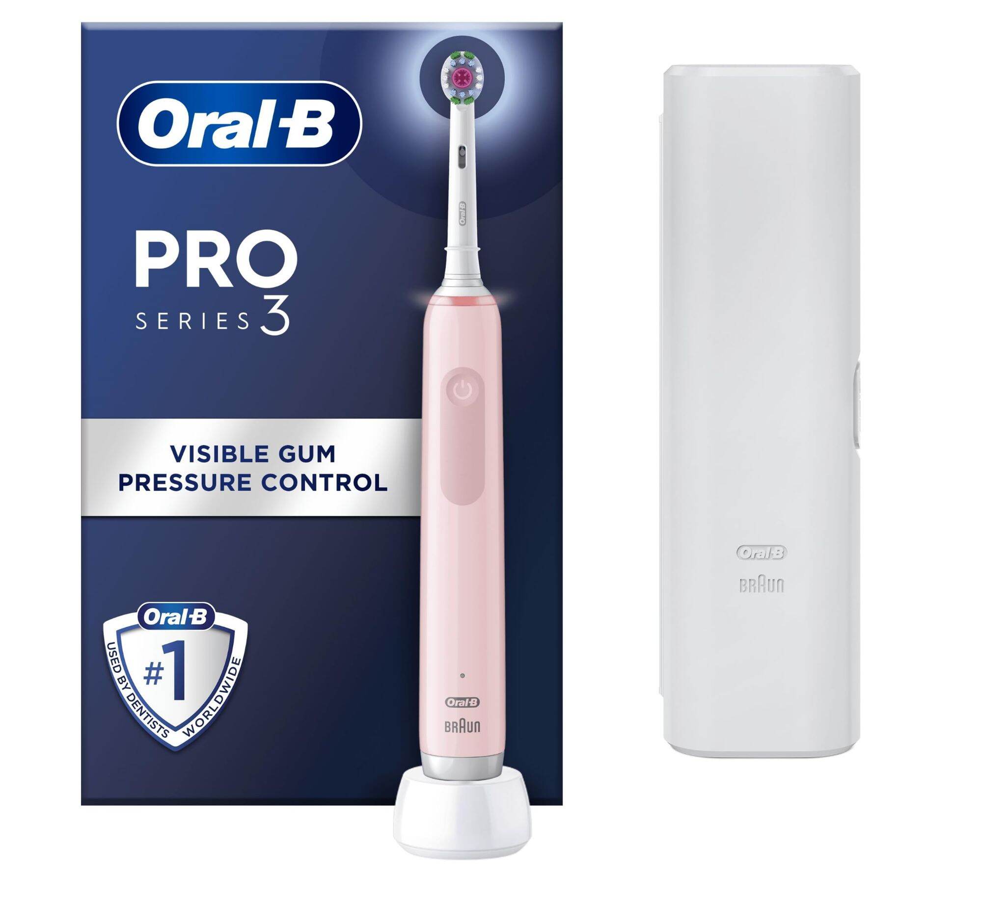 Oral-B Pro 3 Electric Toothbrush with Smart Pressure Sensor, 1 Cross ...