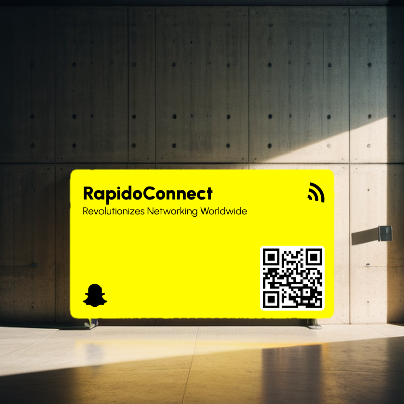 Snapchat Business Card - RapidoConnect NFC & QR Code Social Media Cards ...