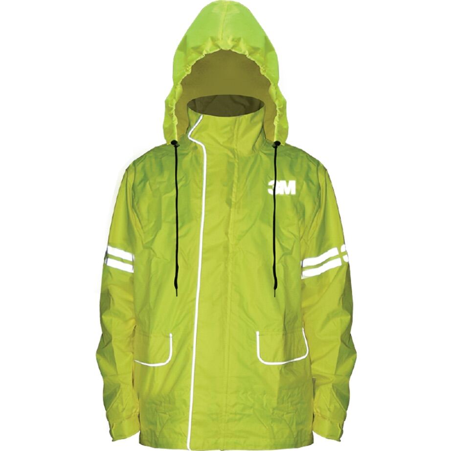 3M 2022 Scotchlite Motorcycle Raincoat with Detachable Hoddie ...