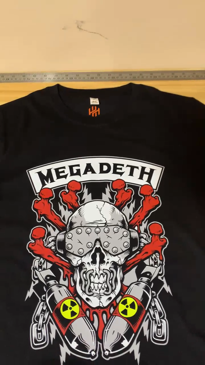 Kaos Band Megadeth Biohazard - Kaos Desain Metal Terbaik