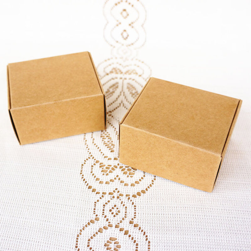 Brown Packing Paper Cardboard Aircraft Box Empty Gift Box Handmade Soap ...