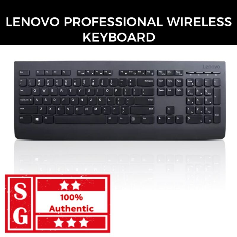 Lenovo Professional Wireless Keyboard - US English 4X30H56841| Lenovo ...