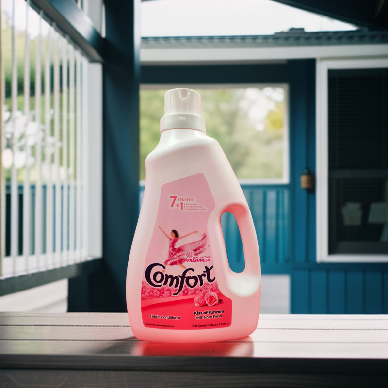 COMFORT FABRIC CONDITIONER KISS OF FLOWER WITH ROSE FRESH 2L | Daraz.pk
