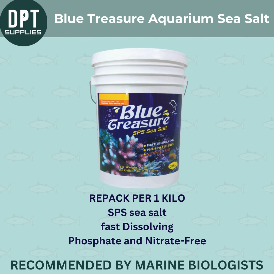 Blue Treasure SPS aquarium sea salt repacked 1 kilo | Lazada PH