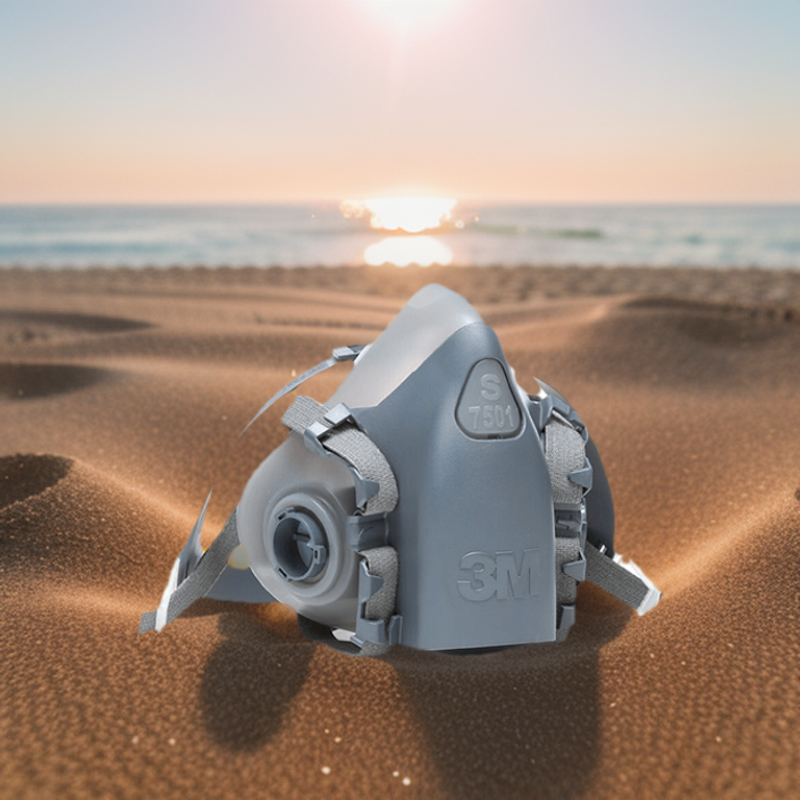 Original 3M™ Half Facepiece Reusable Respirator 7502/37082(AAD) Medium ...