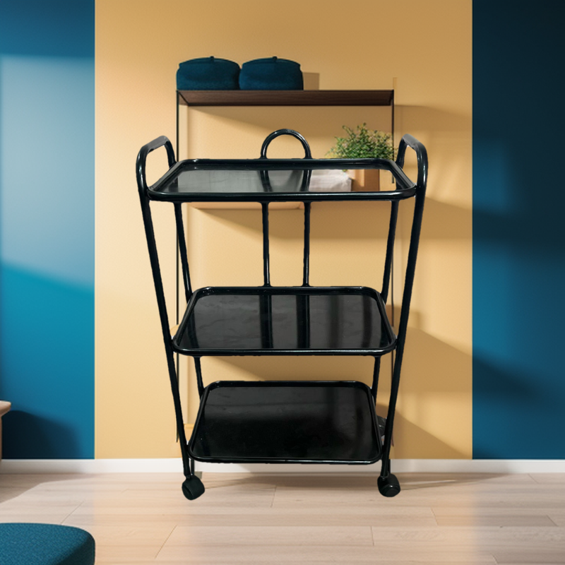 Trolley 3 Trey With Wheels Moving Trolley Side Table | Daraz.pk
