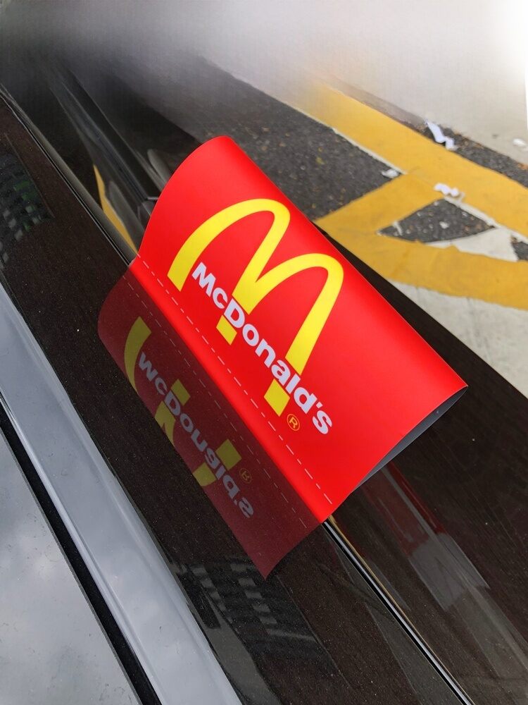 Lego Bumper Stickers Creative Stylish McDonald Logo Sticker Car Washed ...